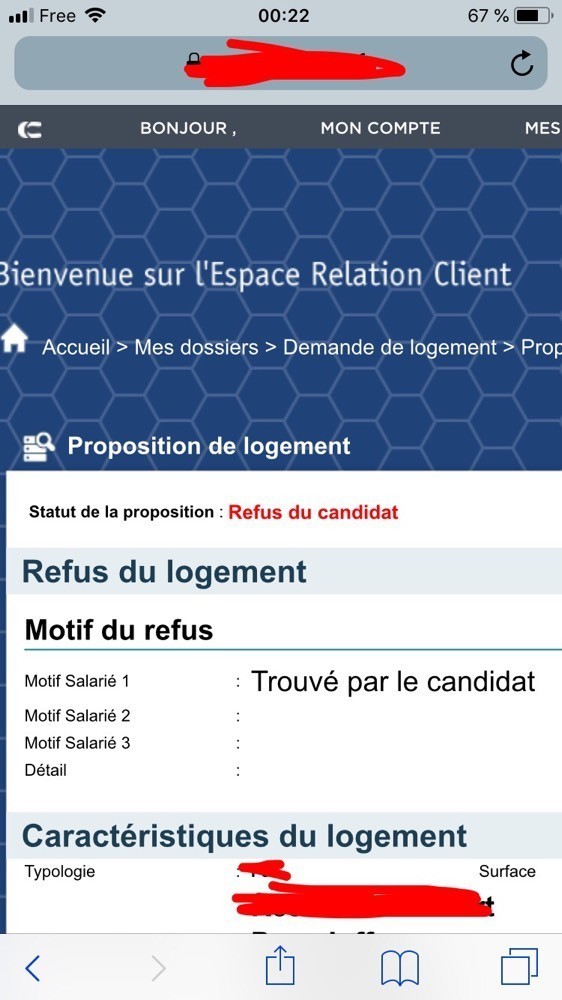 demande de logement acceptée mais annulée par mon ancien employeur