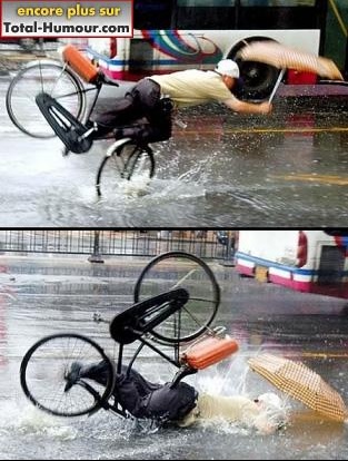 Le mystère de la chute à vélo...