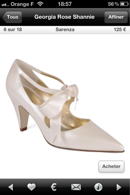 Chaussure pour robe de mariée