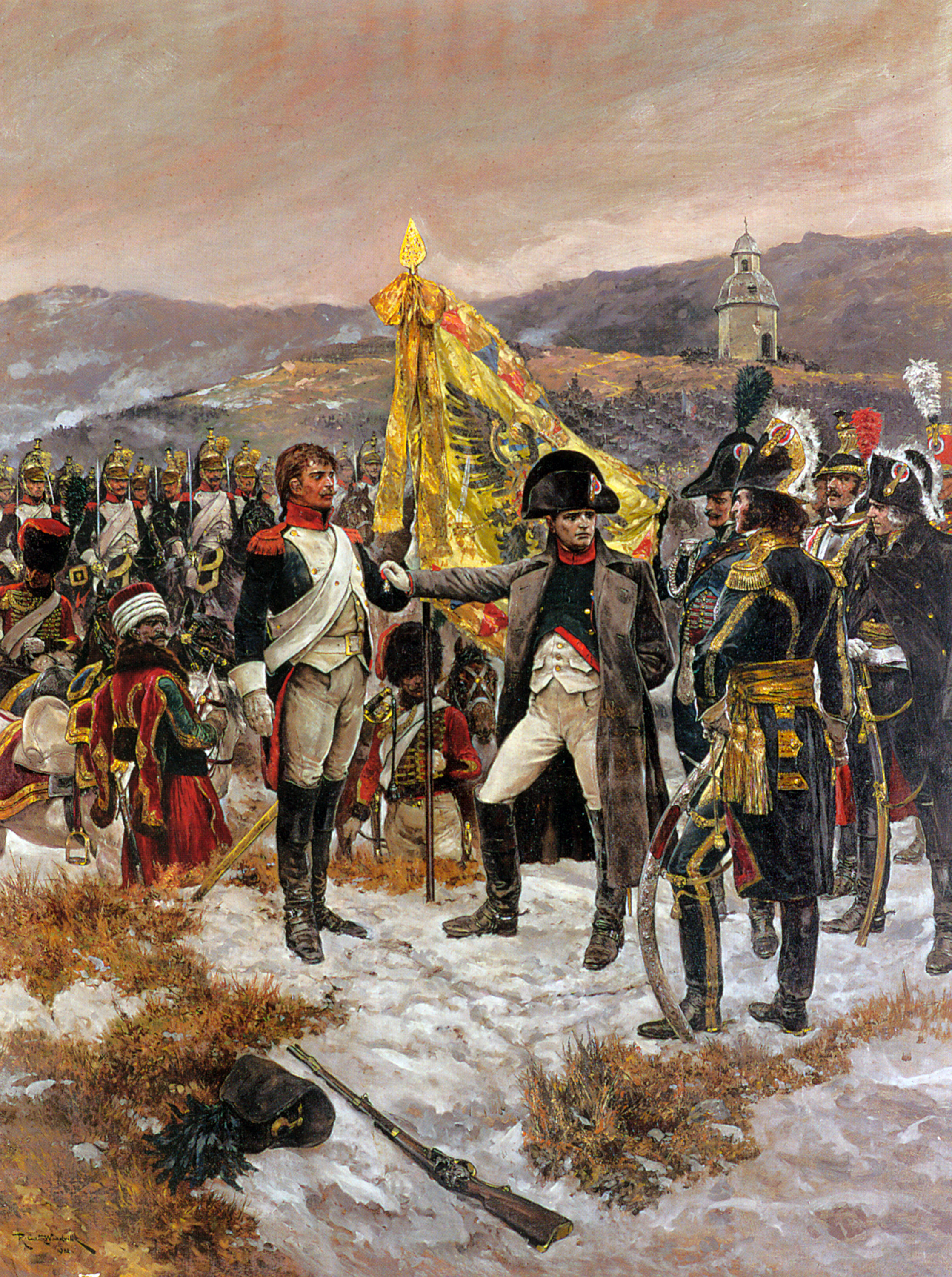 Napoléon à Austerlitz (Woodville) - Guerres napoléoniennes - Langue ...